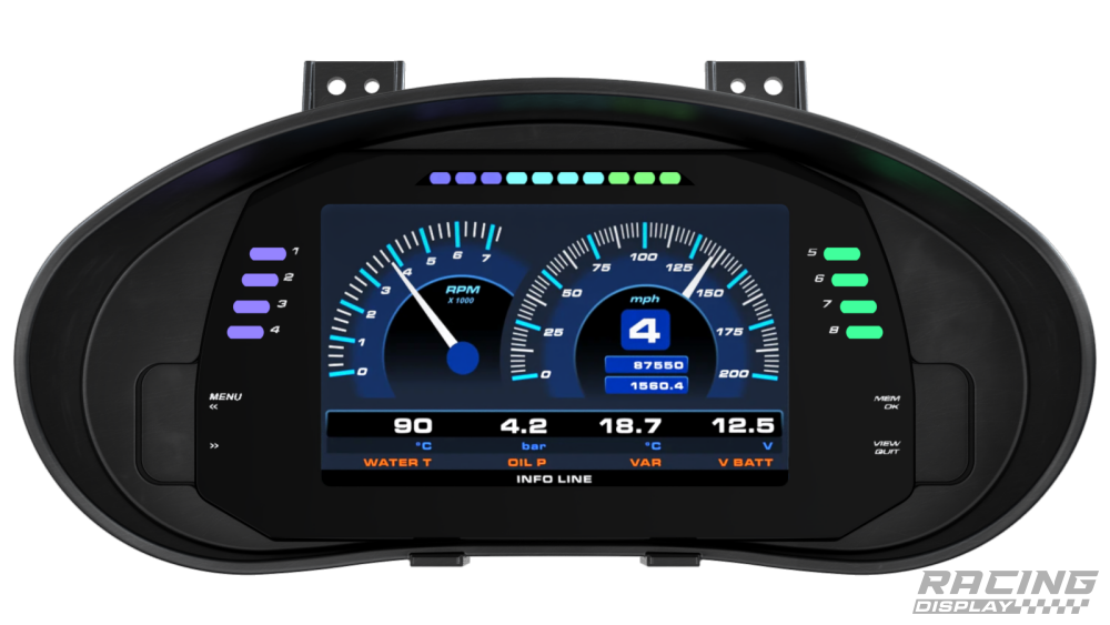 Subaru Impreza WRX STI GR & GV 2008-14 Dash Cluster Mount | Racing Display